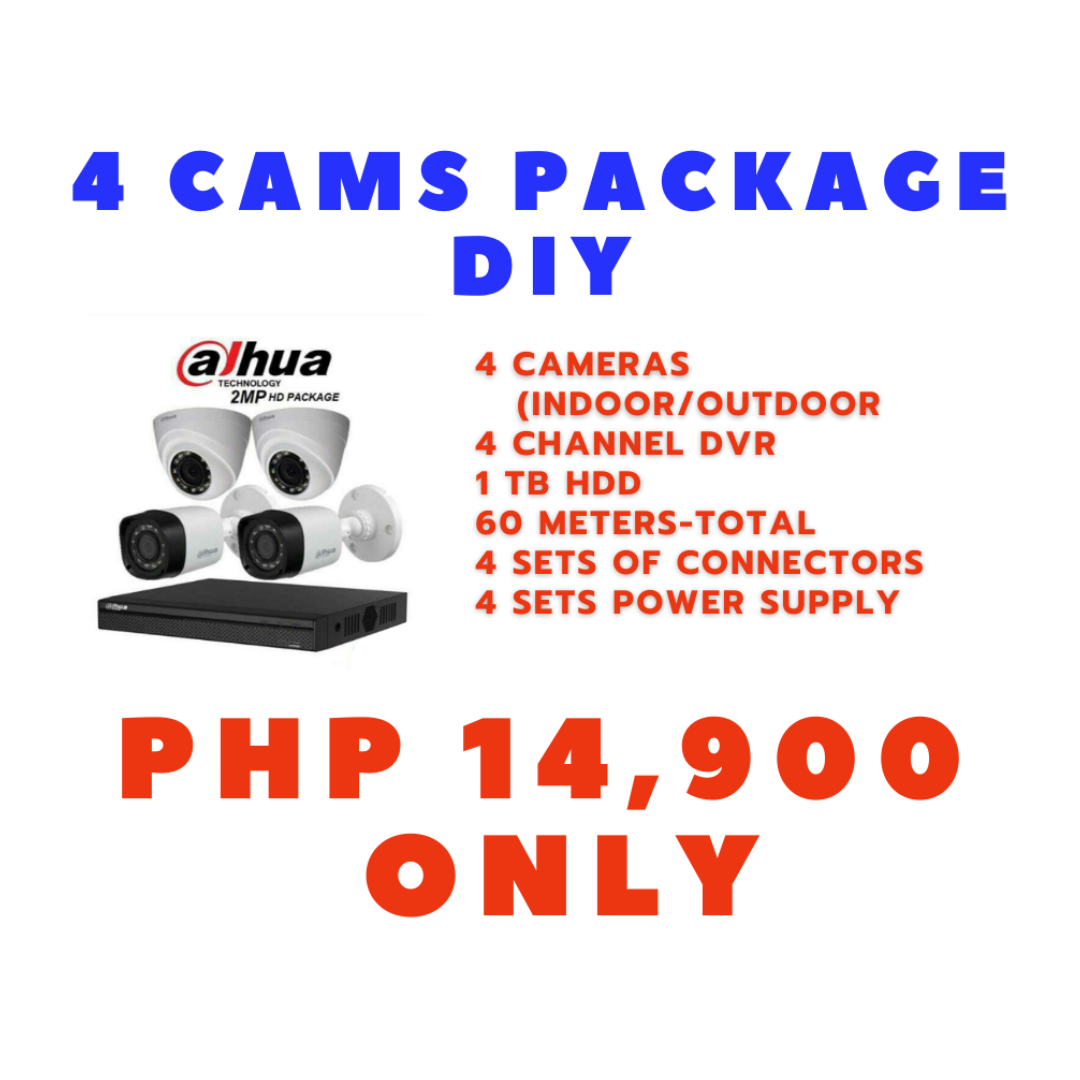 PAC001 DIY- 4 camera Package - FIXTECH